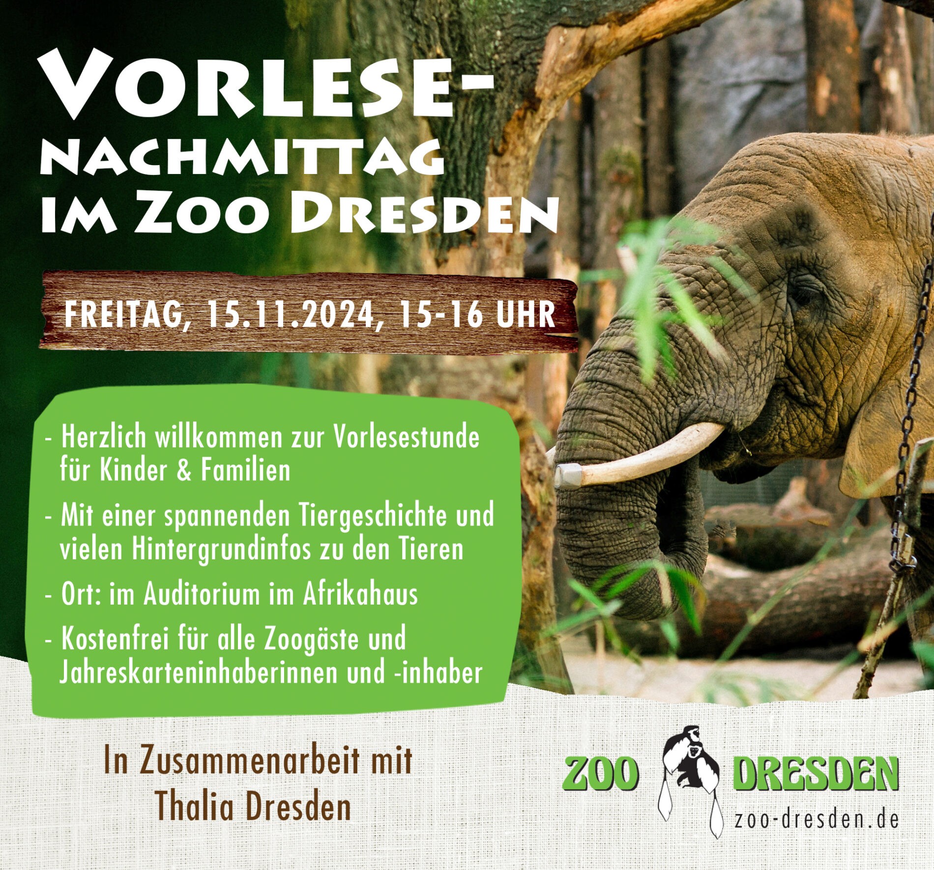 Willkommen im Zoo Dresden | Tierisch was erleben - Zoo Dresden